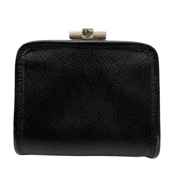 Dior | Bags | Vintage Christian Dior Coin Purse Black Leather | Poshmark